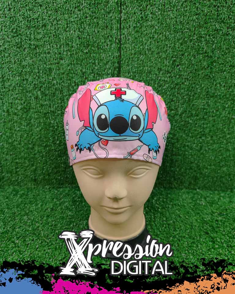 Gorro Quirurgico Stitch Enfermería | Xpression Digital