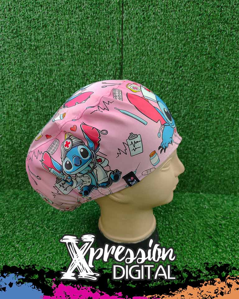 Gorro Quirurgico Stitch Enfermería | Xpression Digital